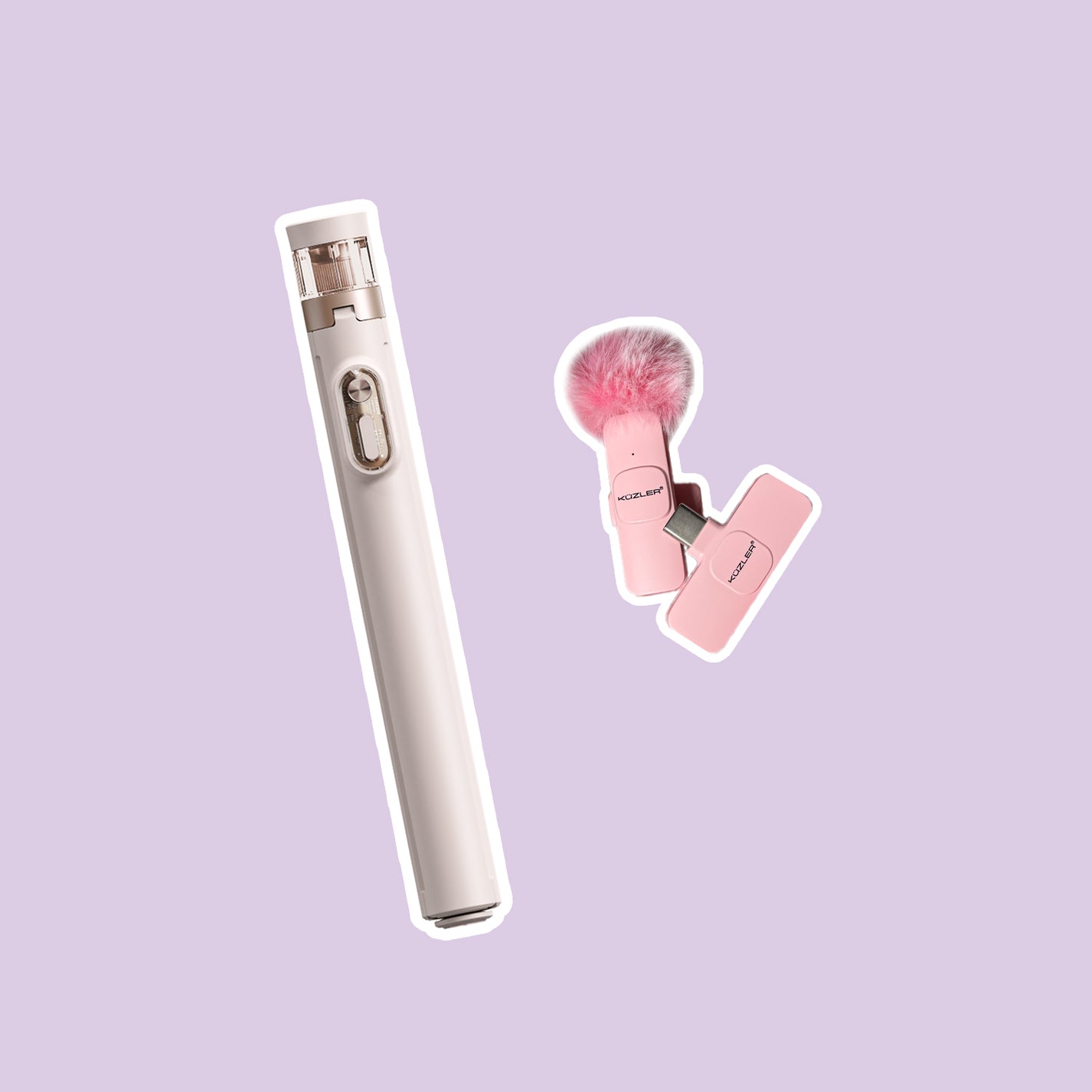 Pack Aesthetic: Trípode Aesthetic + Micrófono Rosado – Dudu